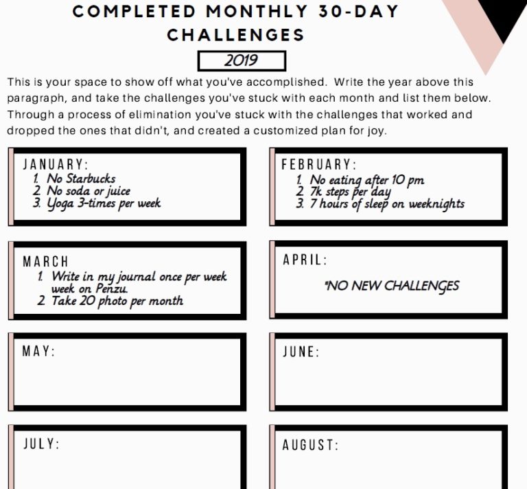 May 30-Day Challenge