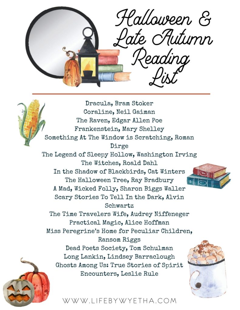31 Days of Halloween: Day #1 ... A Halloween/Autumn Reading List