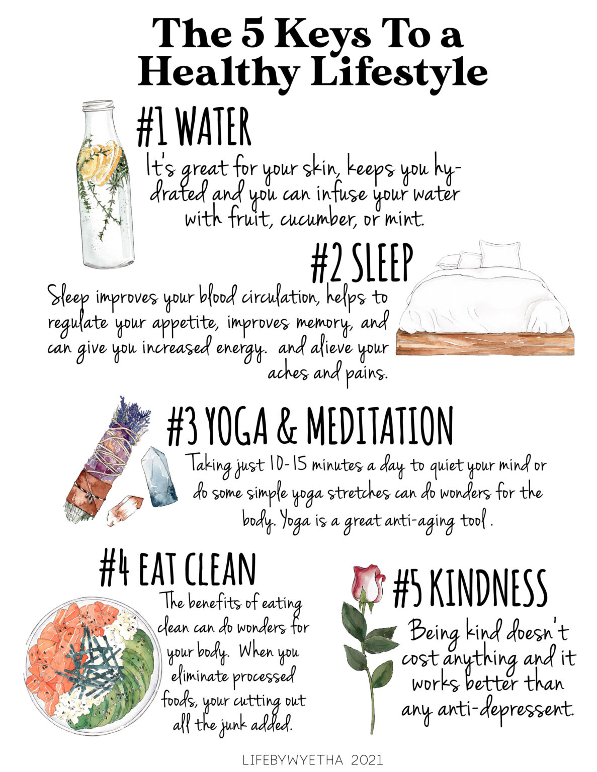 My 5 Keys To A Healthy Lifestyle