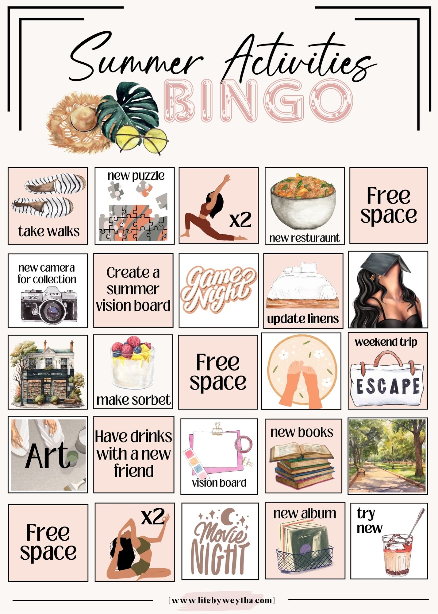Don't Call It A Bucket List! It's My Summer Fun Bingo for 2023